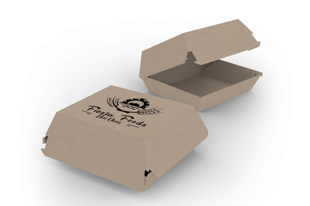 Custom Kraft Burger Boxes & Packaging – Flat 20% OFF